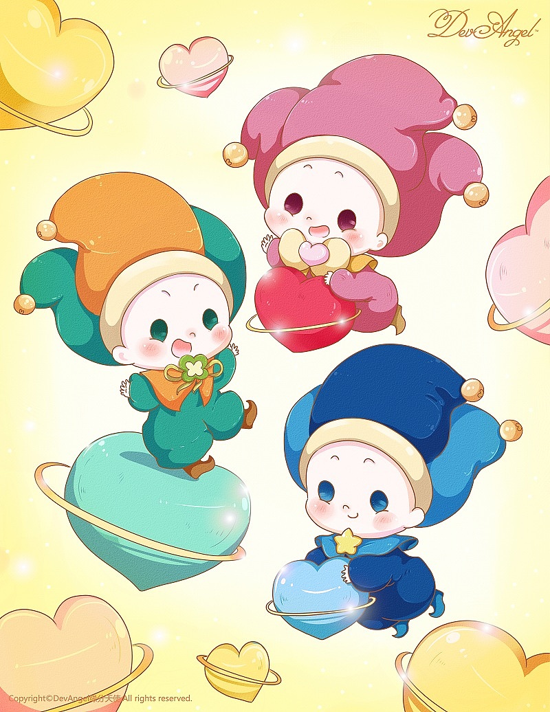 糖果色的天使_Devangel缘分天使-站酷ZCOOL