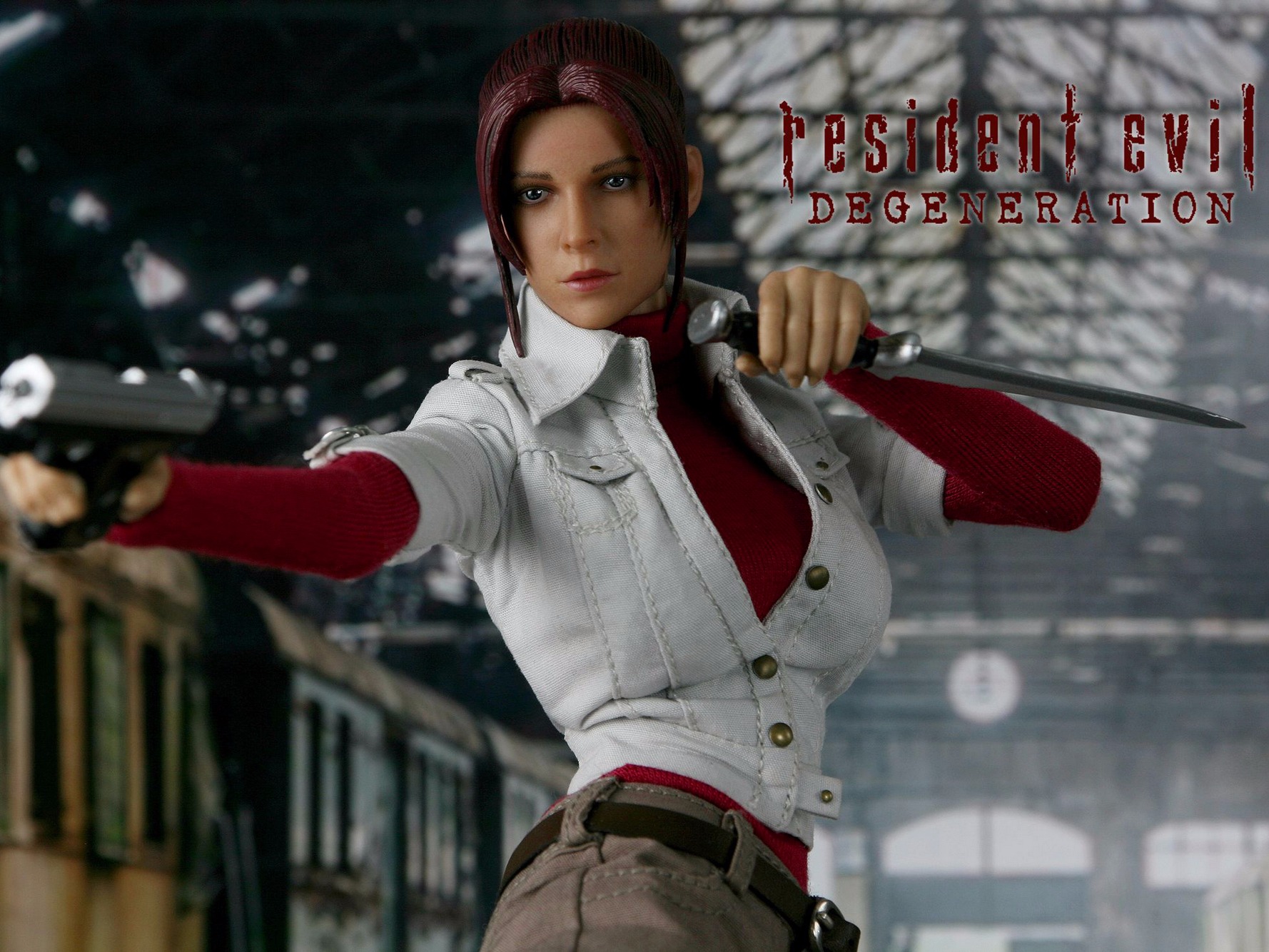 开箱评测 Hot Heart 生化危机 克莱尔+丧尸地台_眉间白火TAN-站酷ZCOOL