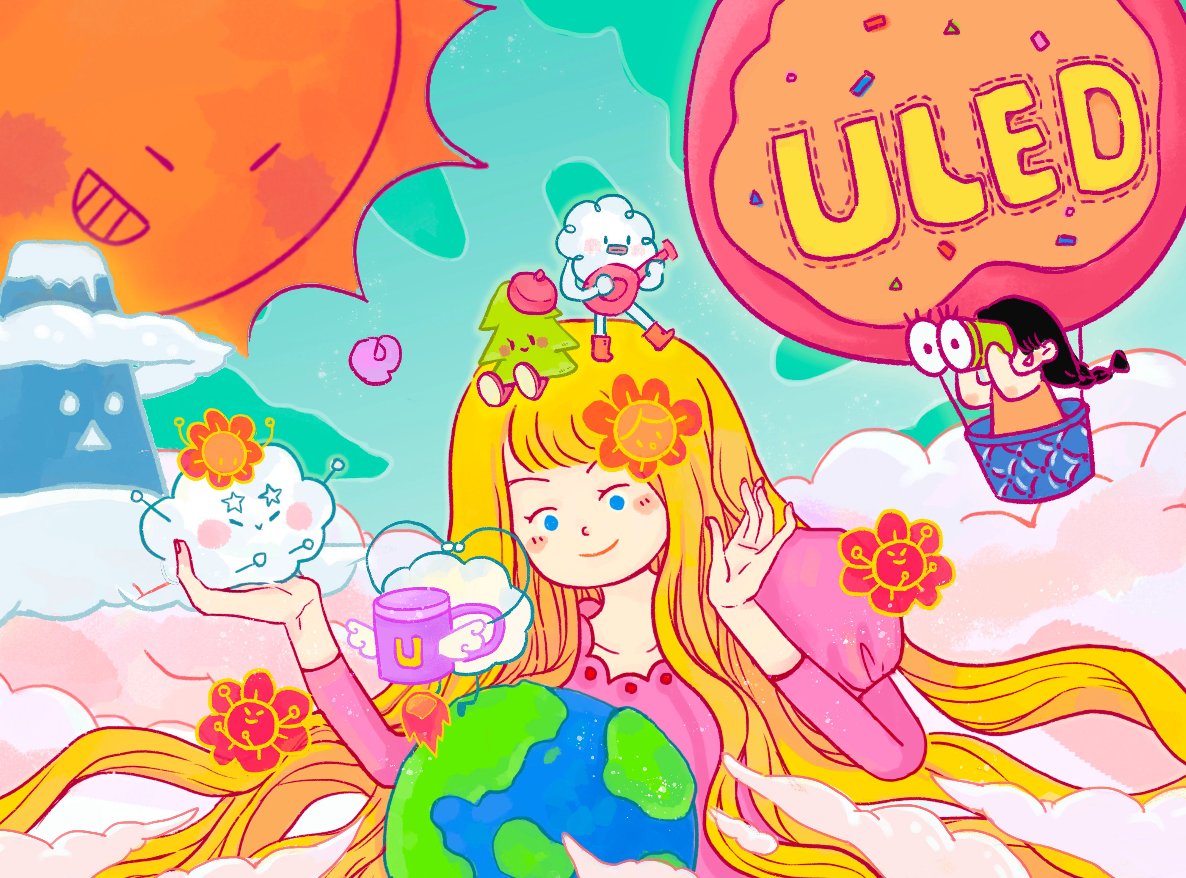 遇见不一样的世界｜打开ULED去旅行_松饼阿斯-站酷ZCOOL