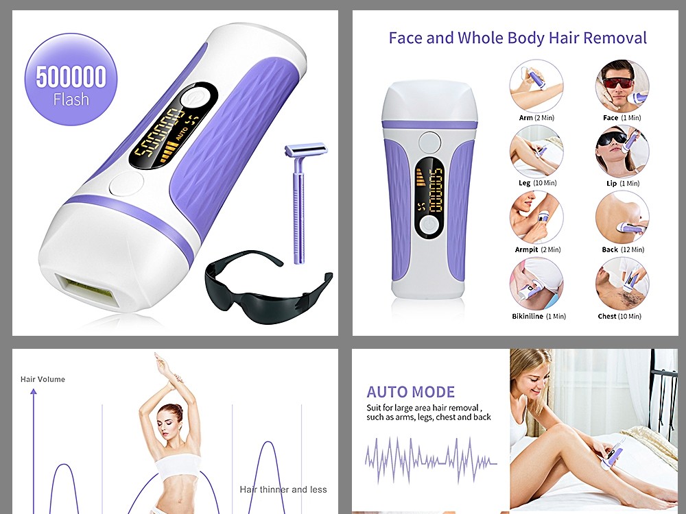 女士剃毛器，亚马逊产品摄影精修 剃毛器_飞鸟电商摄影-站酷ZCOOL