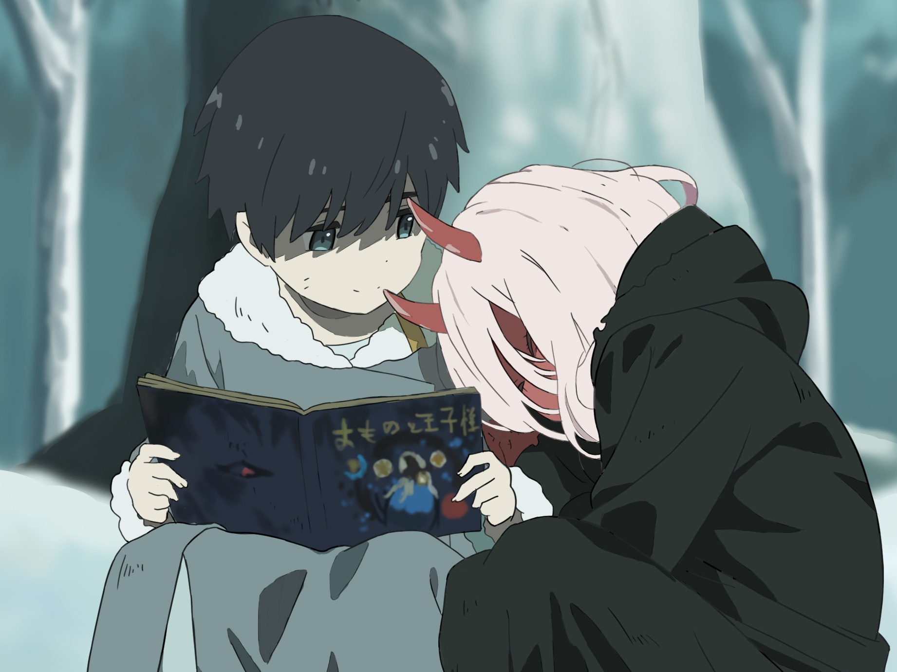 【板绘】Darling in the franxx 榭寄生下的约定_WheelOfFate-站酷ZCOOL