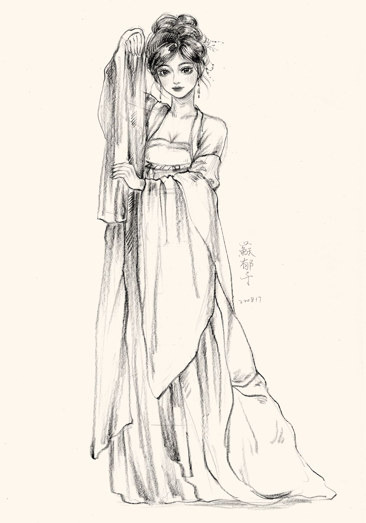 古风人物速写合集_苏郁千-站酷ZCOOL