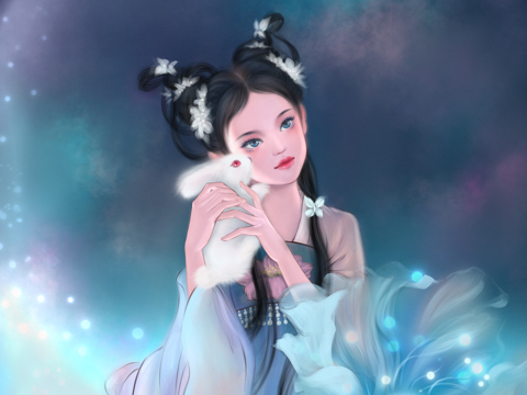 中秋_丹丹FloraZ-站酷ZCOOL