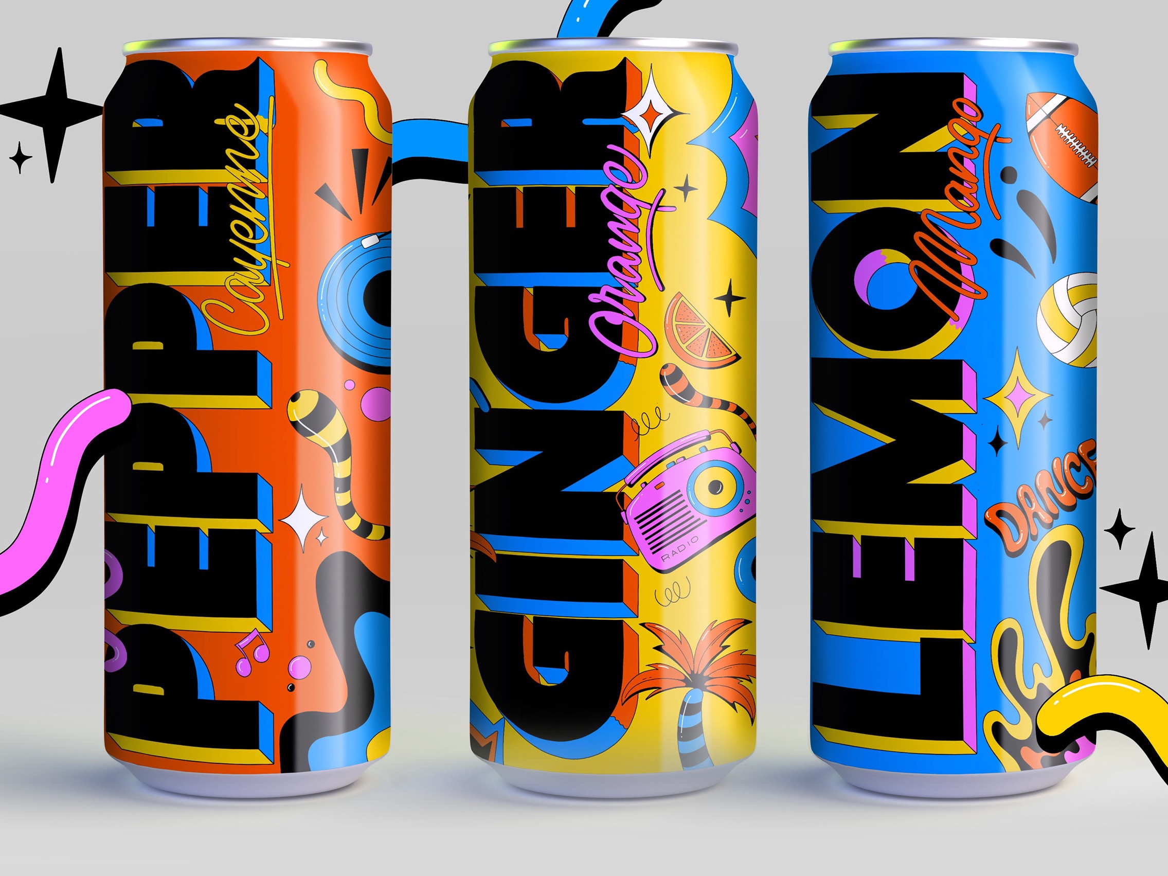 Label+posters+stickers design_HOSN合声设计-站酷ZCOOL