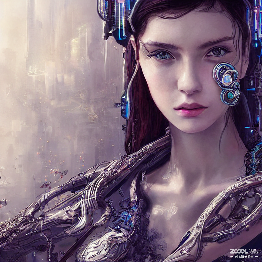 #AI创作实验室#赛博朋克女孩_流浪ded枫-站酷ZCOOL