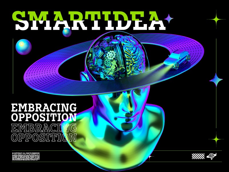 SMARTIDEA脑洞大开，拥抱对立_阿鹿ALU-站酷ZCOOL