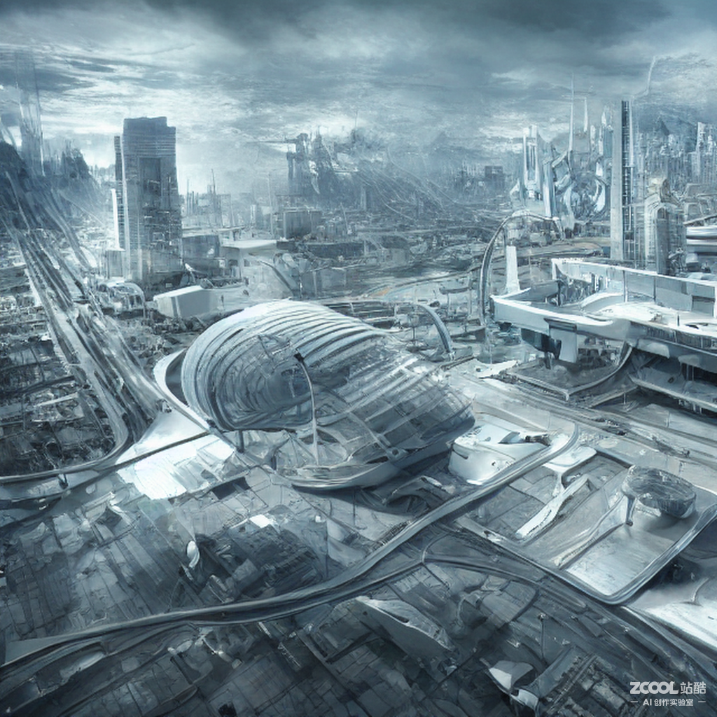 #AI创作实验室#未来科技现代建筑场景效果图_小新2222220-站酷ZCOOL