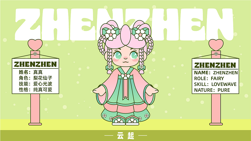 ip形象 可爱梨花小仙子四季变身记_云起YQ-站酷ZCOOL
