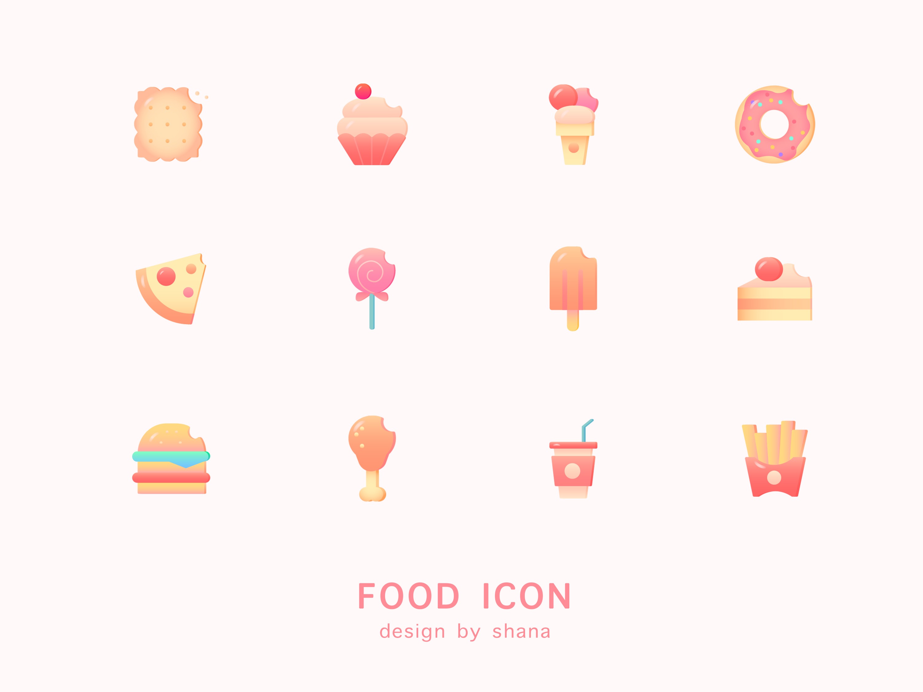 FOOD ICON_ShanaDang-站酷ZCOOL