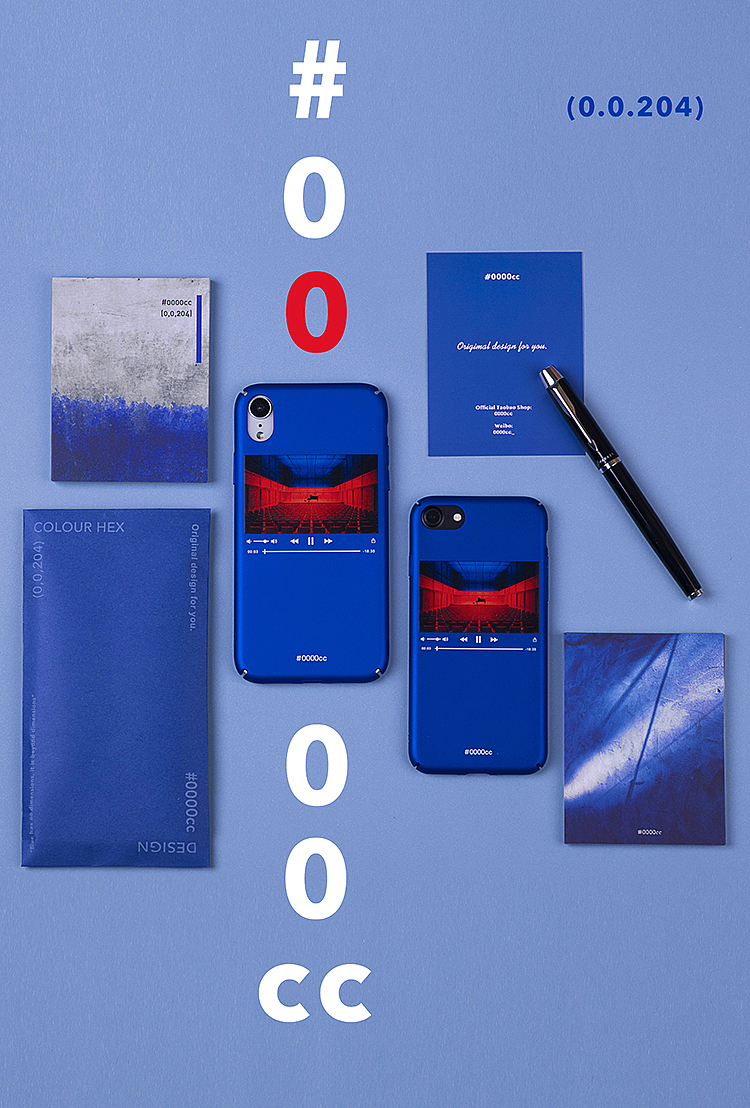 #0000cc 克莱因蓝 Dora Stoutzker Hall手机外壳_0000cc-站酷ZCOOL