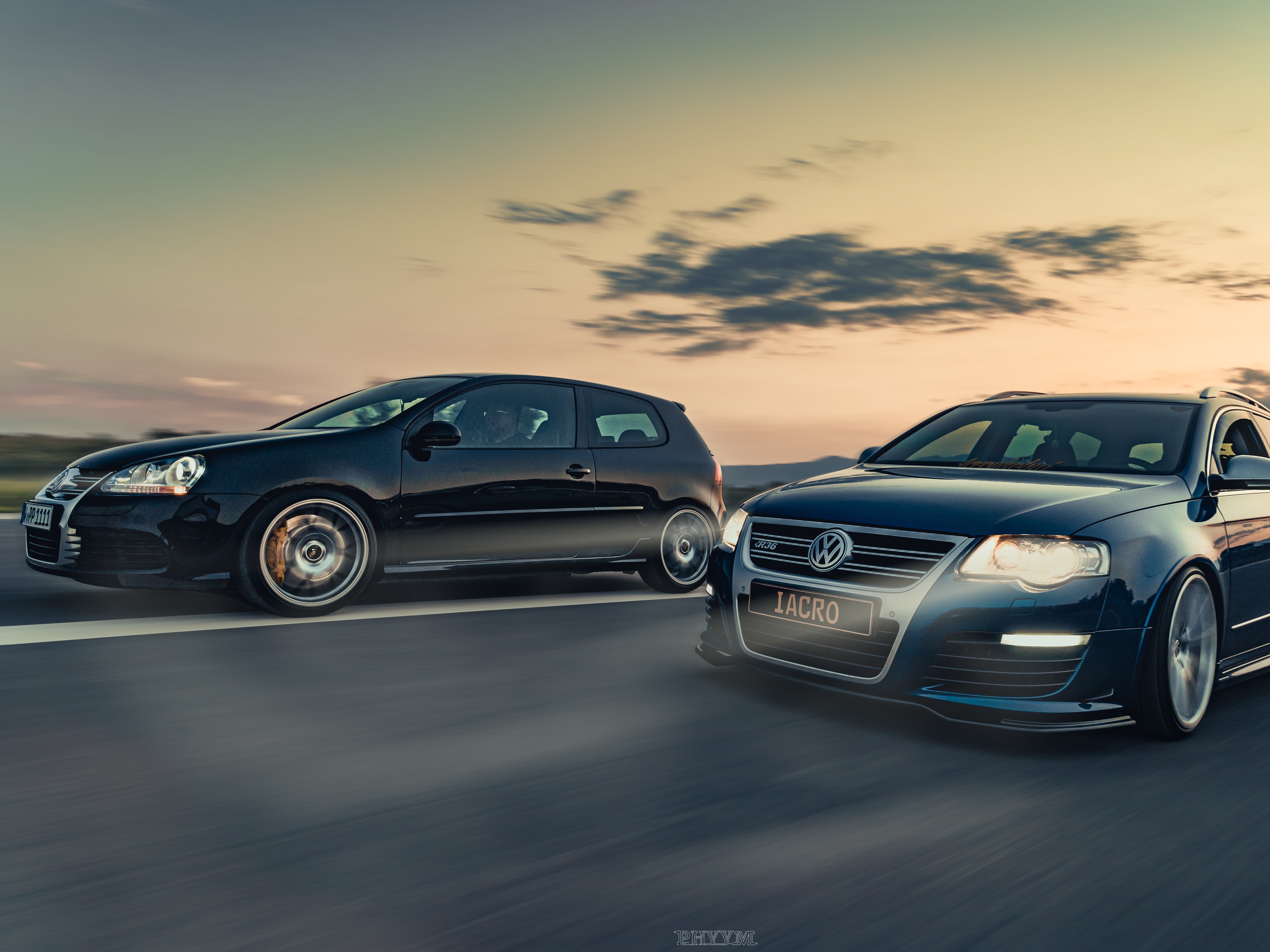 汽车摄影 Volkswagen R36&R32_phyym玉米-站酷ZCOOL