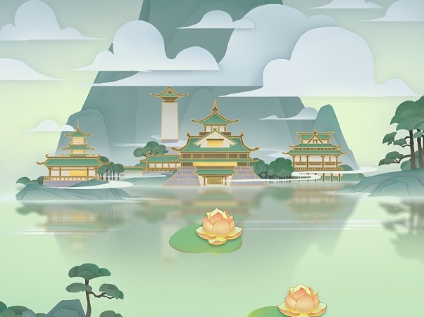 古风二次元场景设计＋UI设计_阿毛的YY世界-站酷ZCOOL