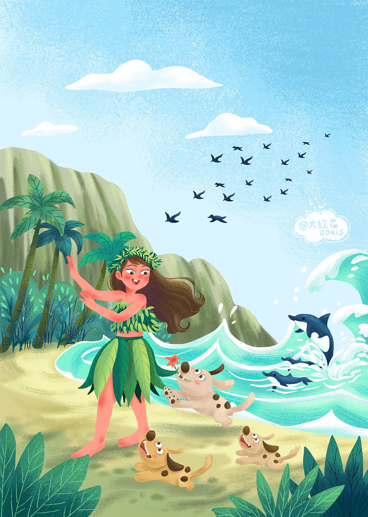 好想去海边_大红花DORIS-站酷ZCOOL