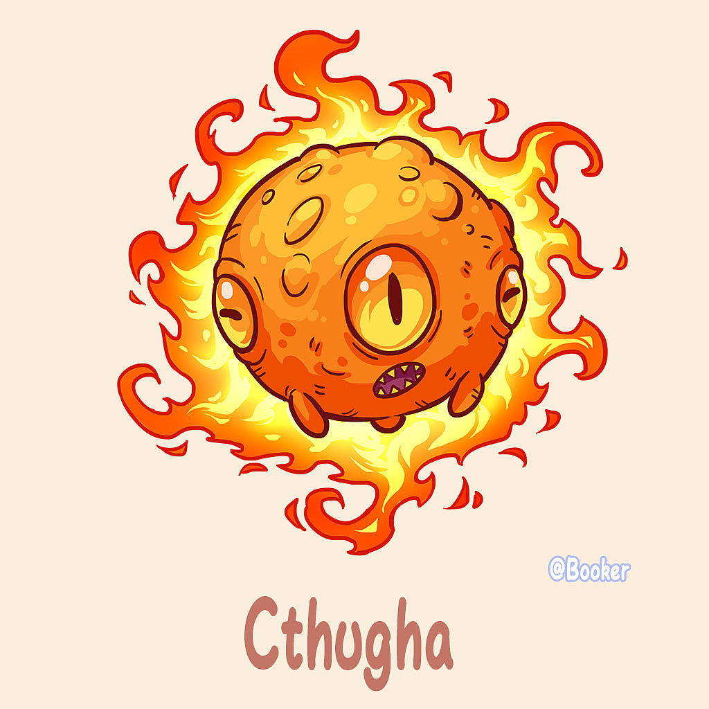 原创卡通版克苏鲁插画_Booker名状-站酷ZCOOL