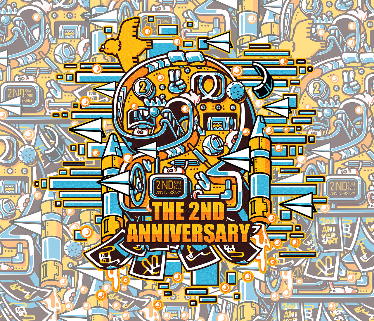 2ND 二周年主题图案_Juuye-站酷ZCOOL