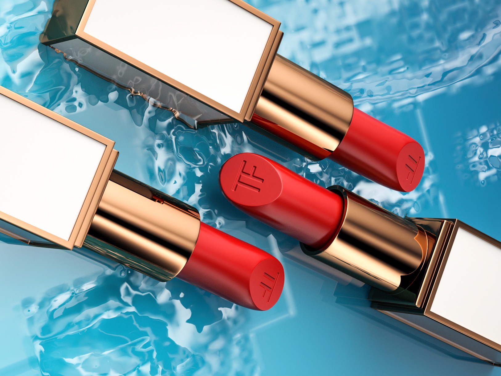 口红系列美妆类目三维C4D，YSL,MAC,TF,香奈儿三维场景_爷猫-站酷ZCOOL