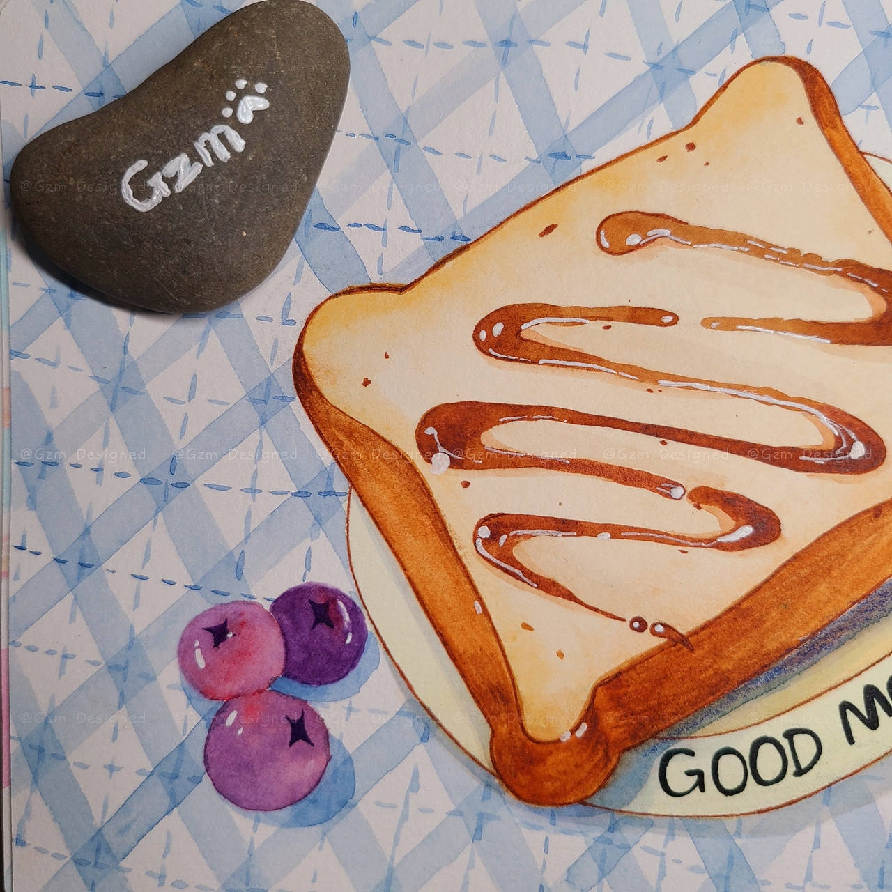 原创水彩插画-美味早餐系列-甜美早晨_ImGzm-站酷ZCOOL