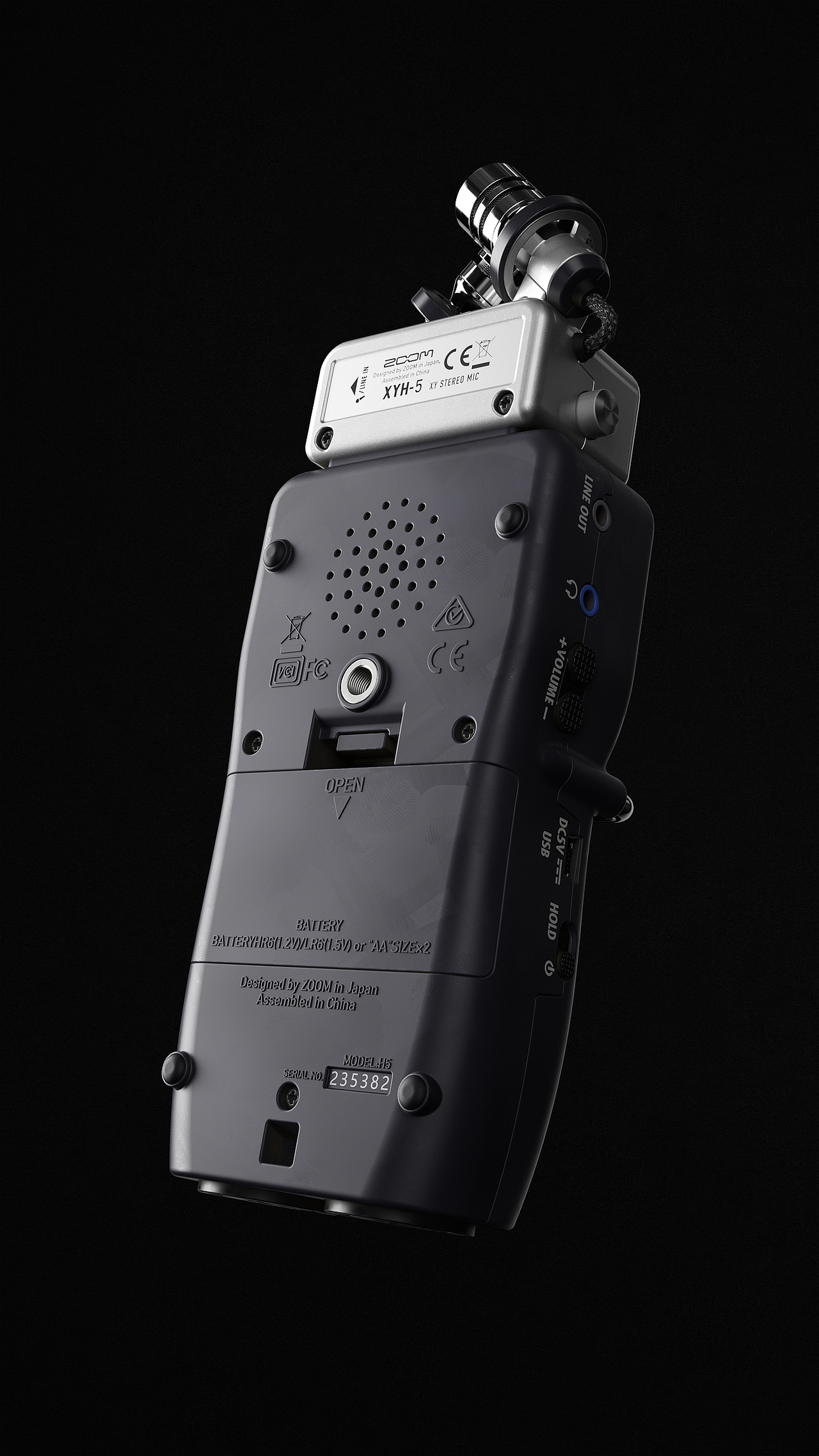 【Redshift-渲染】音频录机 ZOOM H5_极光CG-站酷ZCOOL