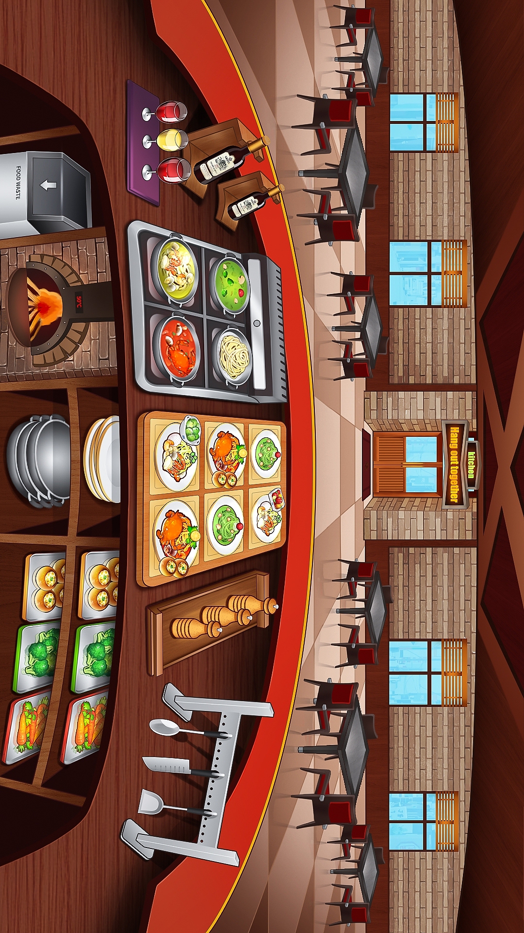 烹饪游戏原创界面场景UI_张晋伟-站酷ZCOOL