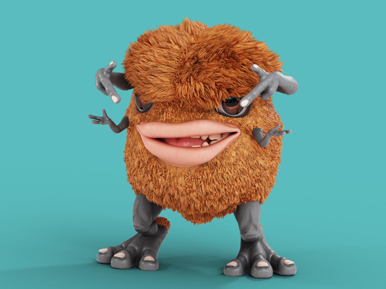 棘背兽&毛咔咔人 进入三次元！_KAKA星漂流记-站酷ZCOOL