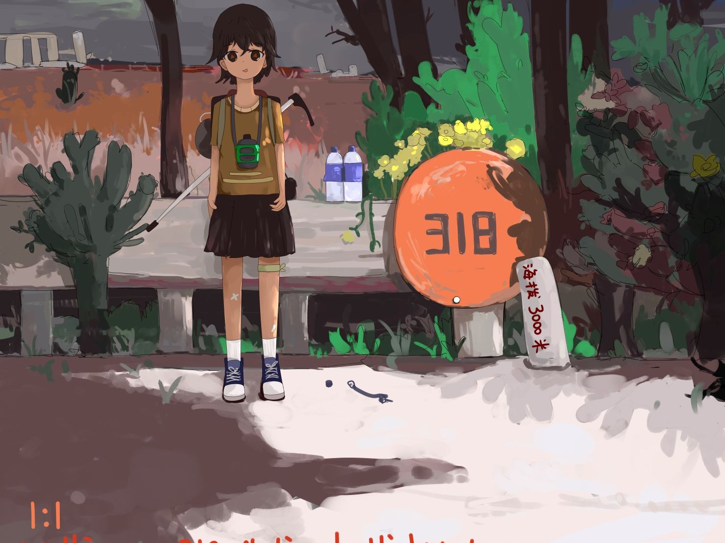 行走在318国道上_六头小猪-站酷ZCOOL