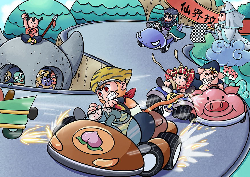 西游记儿童插画系列_画画的DQ-站酷ZCOOL