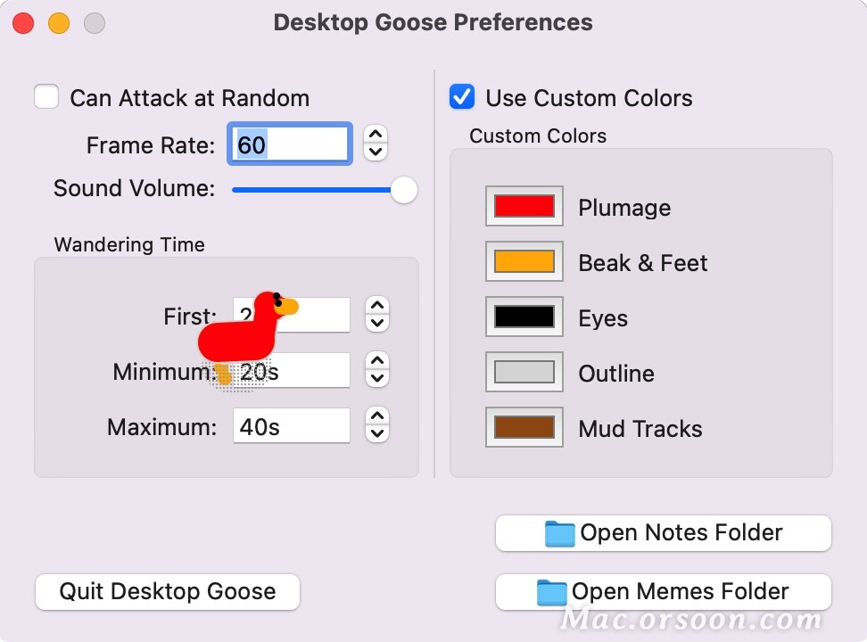 Desktop Goose for Mac(抖音桌面宠物鹅)_奇奇怪怪可爱-站酷ZCOOL