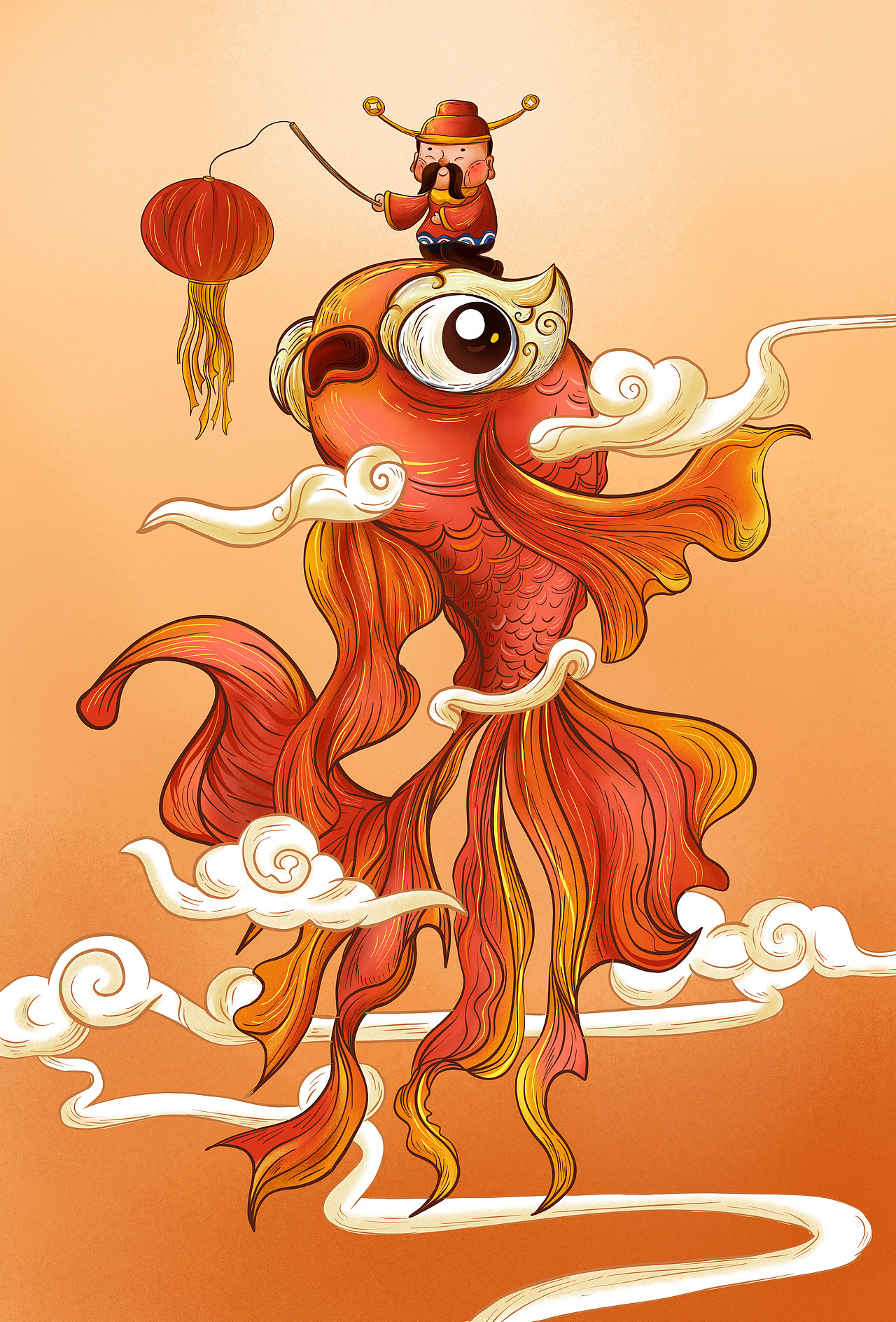 新年财神锦鲤贺新春_大禹哥Yuger-站酷ZCOOL