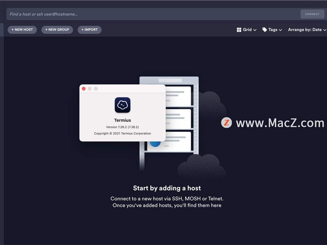 Termius for Mac(SSH客户端)v7.26.2_柠檬吥萌-站酷ZCOOL