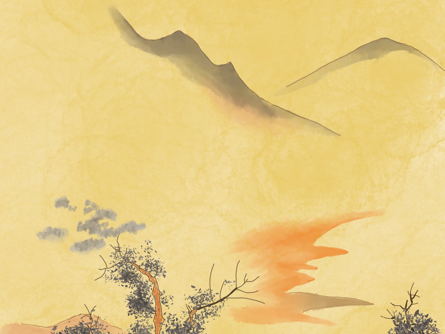 古风山水_画画的星爵-站酷ZCOOL