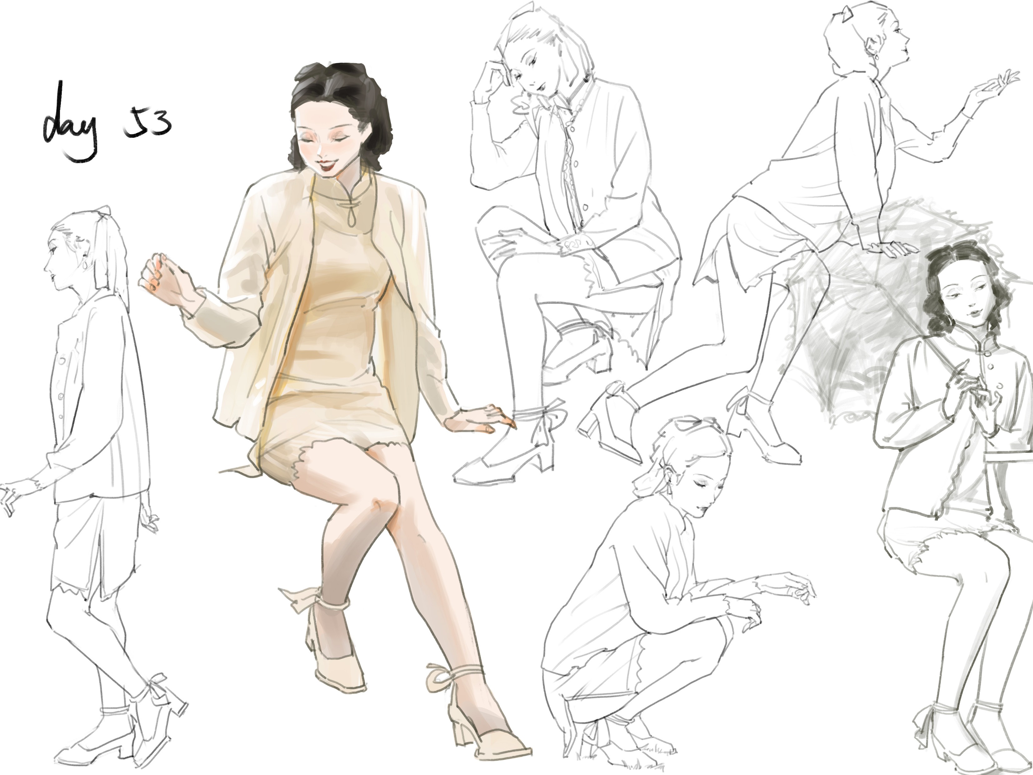 #速写60天挑战赛# day53@速写班长_cai886-站酷ZCOOL