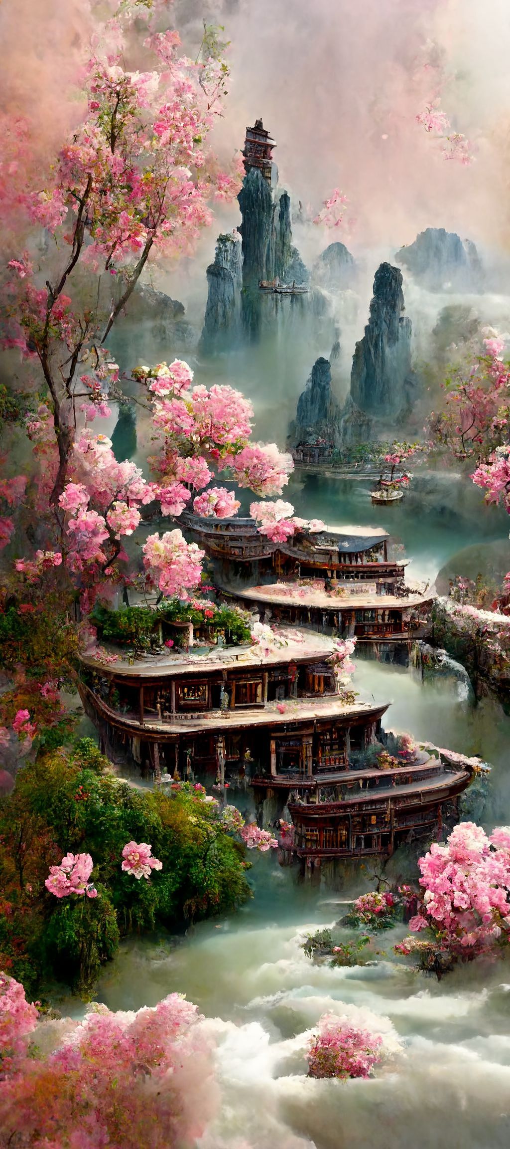 ai绘画，古风风景_rr1iwVfzmD-站酷ZCOOL