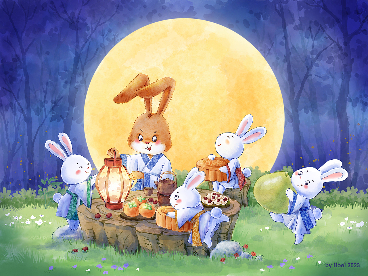 中秋节快乐_pohhooi-站酷ZCOOL