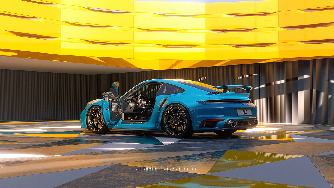 CGI Porsche 911 Turbo S_Tommy_林冲-站酷ZCOOL