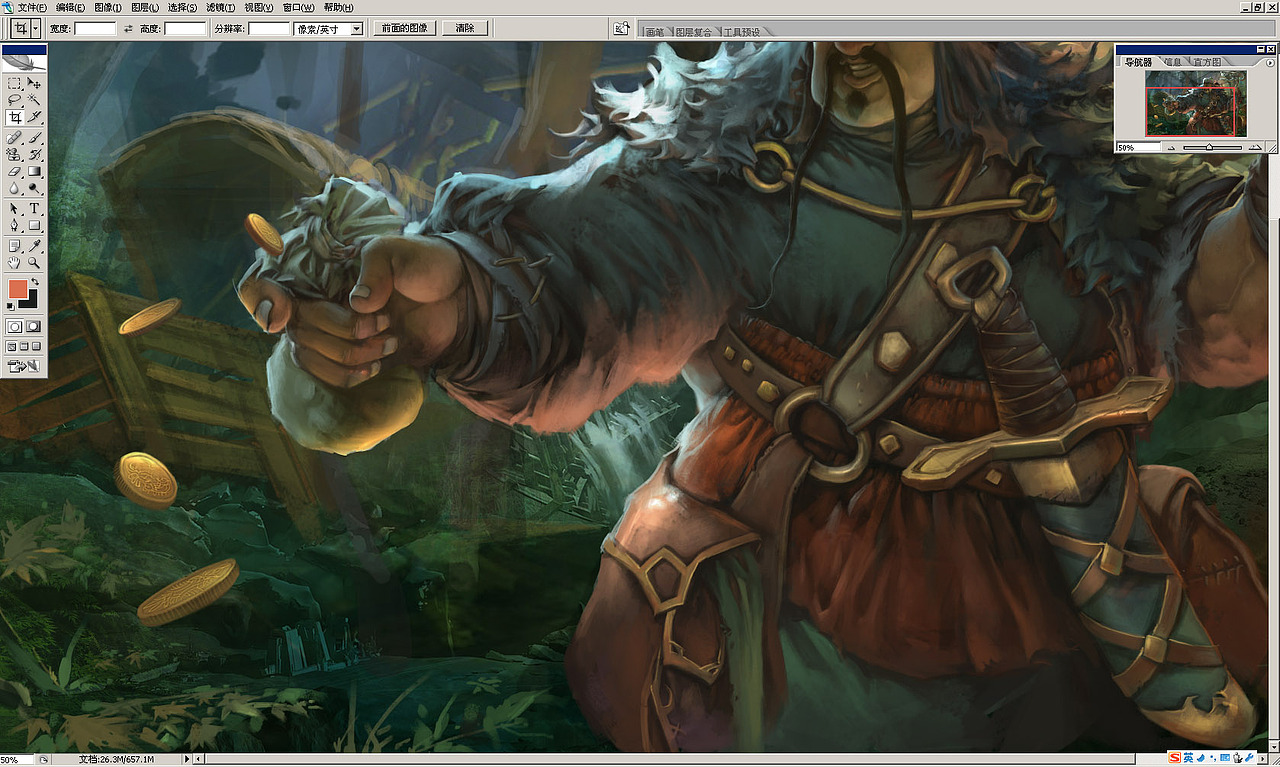 DOTA 2 宣传插画案例教程——天灾神秘商店之武器商人_蝈蝈花菜哥-站酷ZCOOL