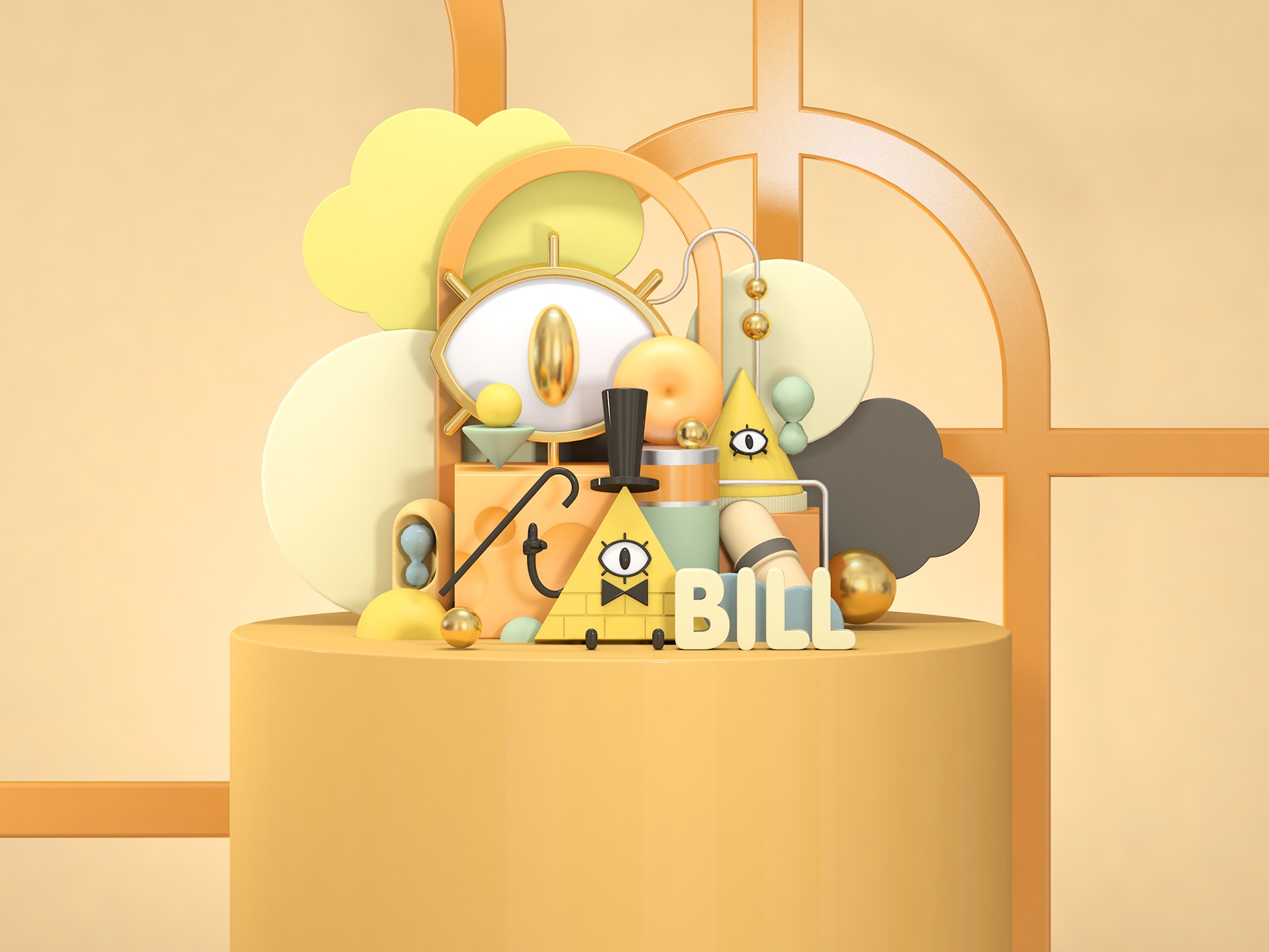 3D作业-BILL_HJ白-站酷ZCOOL