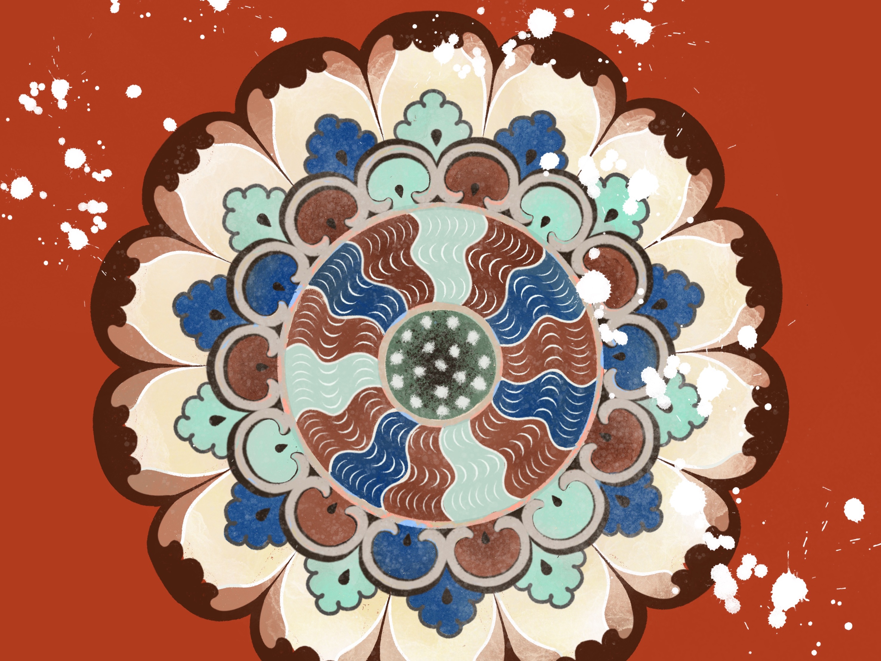 敦煌飞天藻井部分_RAE_LIN-站酷ZCOOL