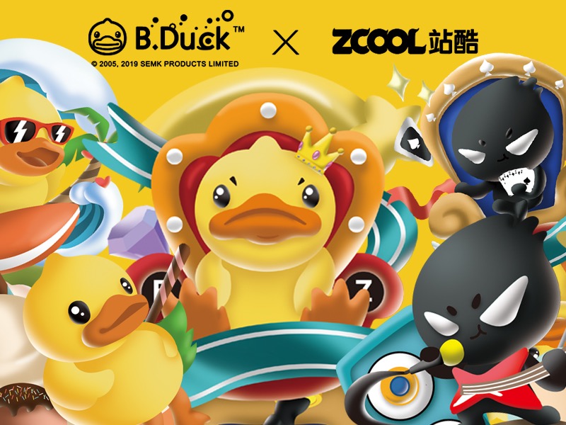 B.Duck x ZCOOL站酷联名扑克_张张张zhc-站酷ZCOOL
