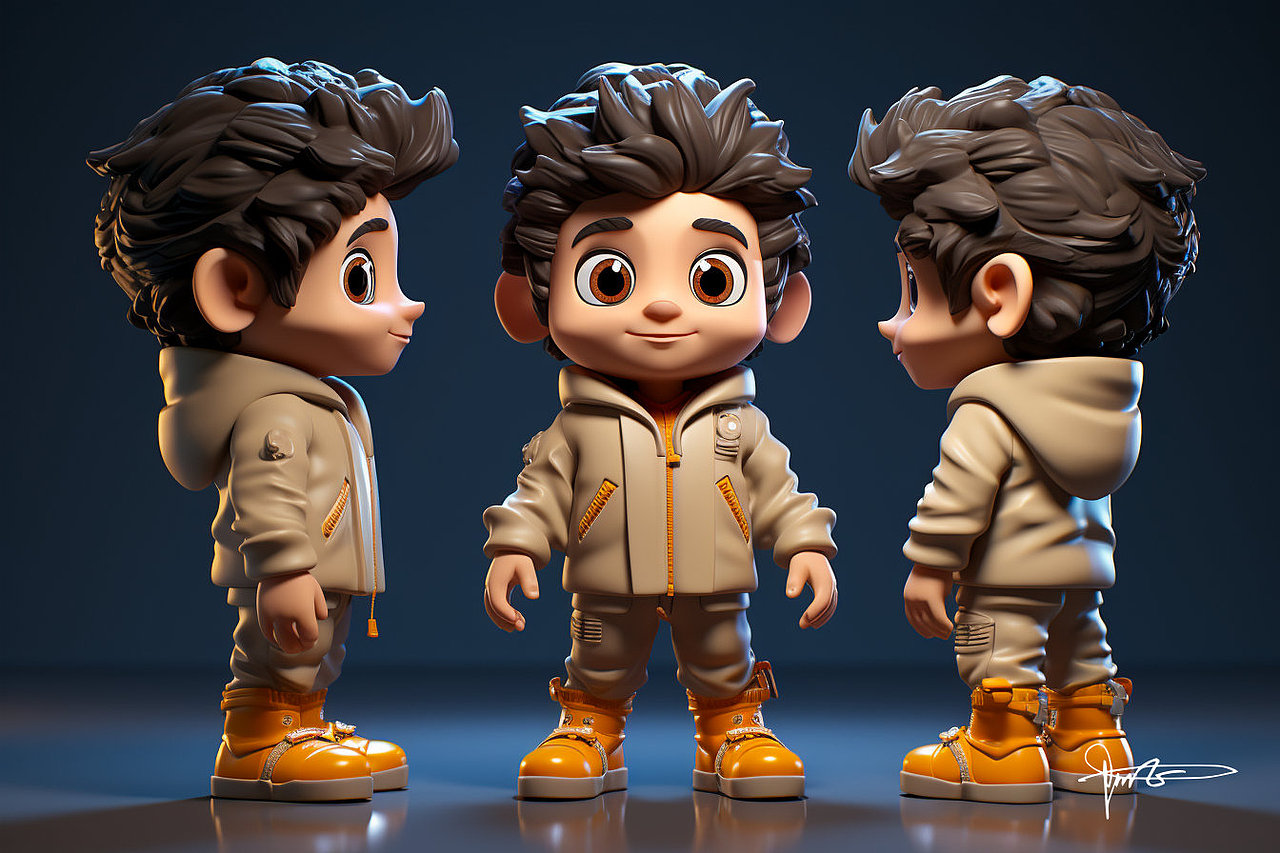 男孩IP形象设计系列五_不耳创意设计-站酷ZCOOL