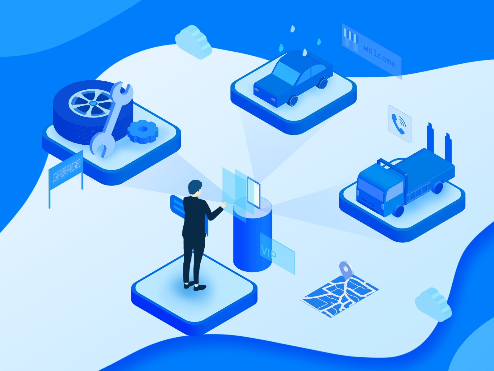 2.5d插画汽车_素材网站_图片免费下载-ZCOOL站酷