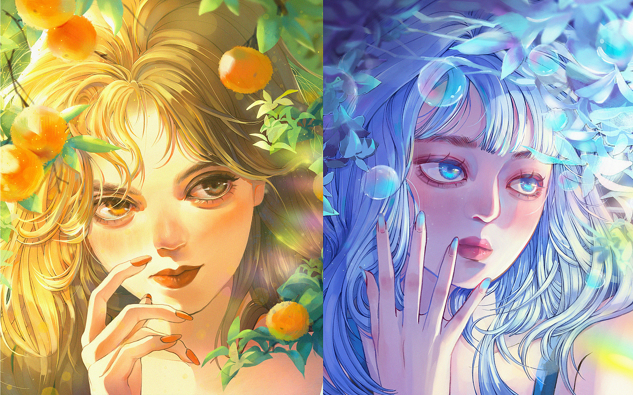 《阳光和雨露》_梅沙misa-站酷ZCOOL