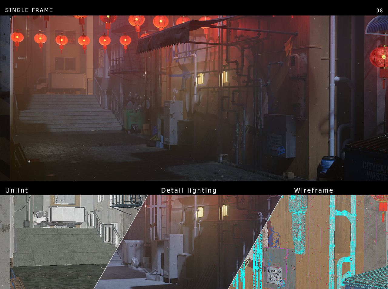 UE5场景《巷子》-财神到！！_叫我OKBENG-站酷ZCOOL