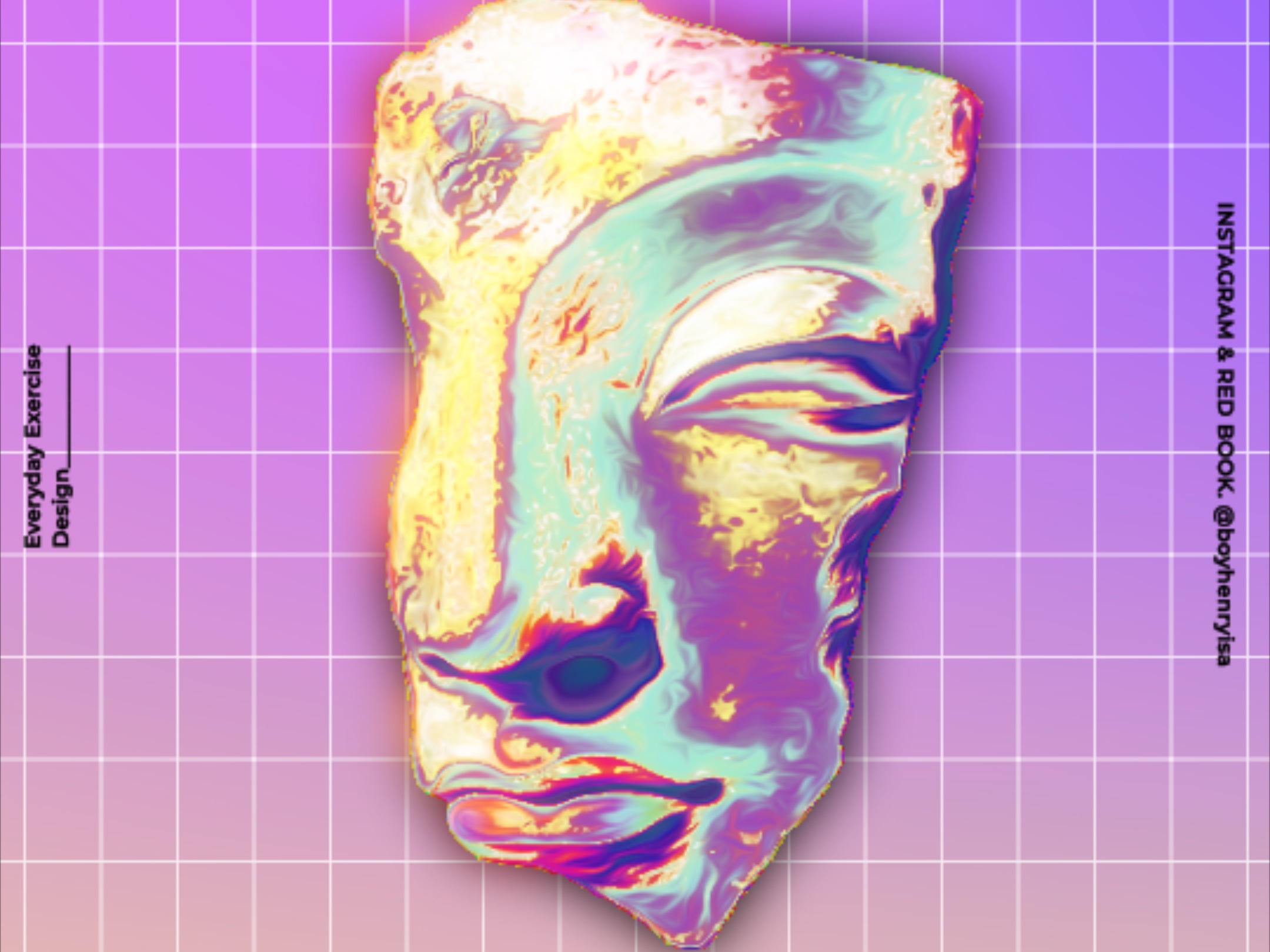 Work 002-融化的佛头碎片_Boyhenryisa-站酷ZCOOL