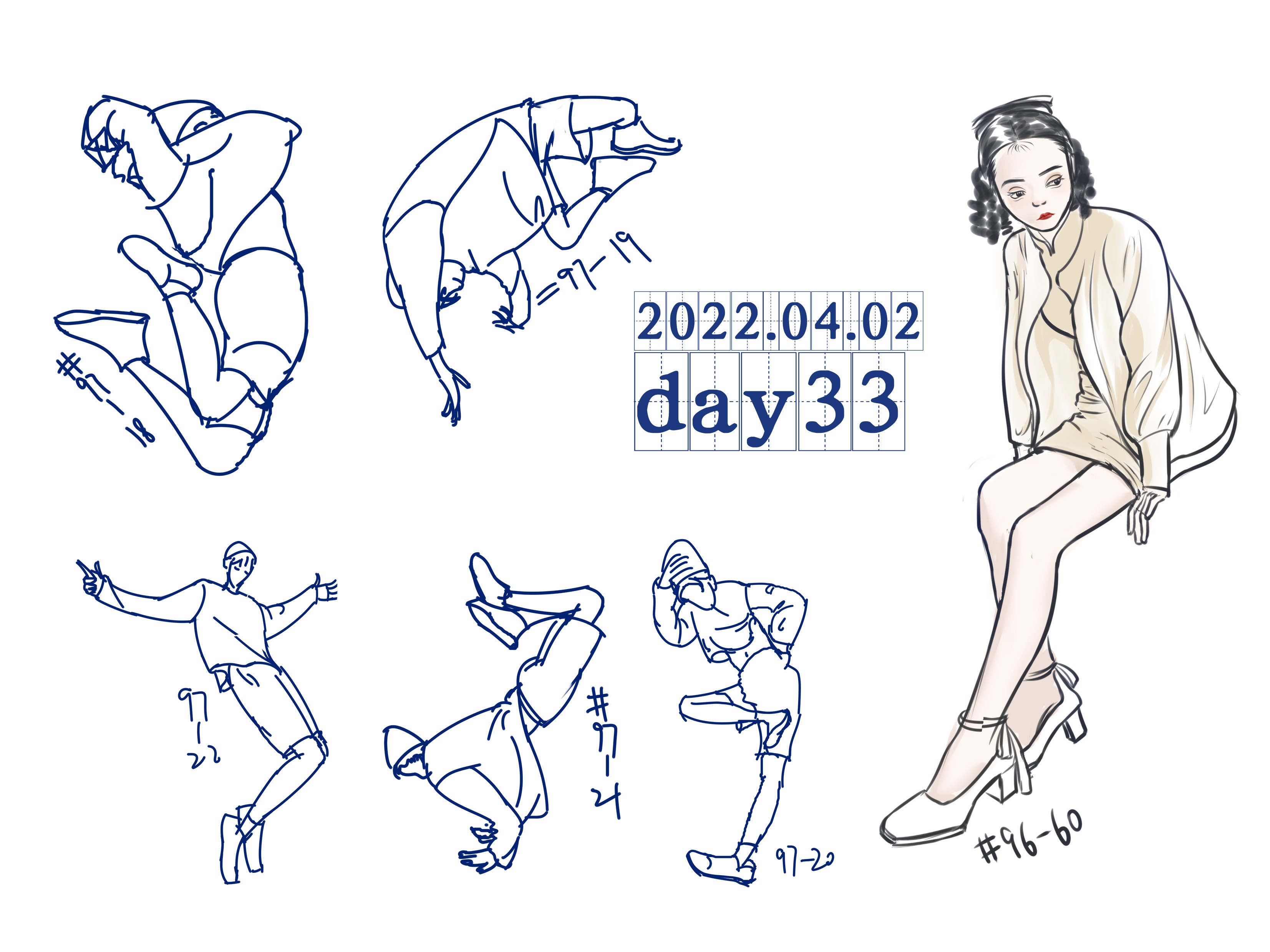 速写60天挑战赛day33@速写班长_此女子有毒-站酷ZCOOL