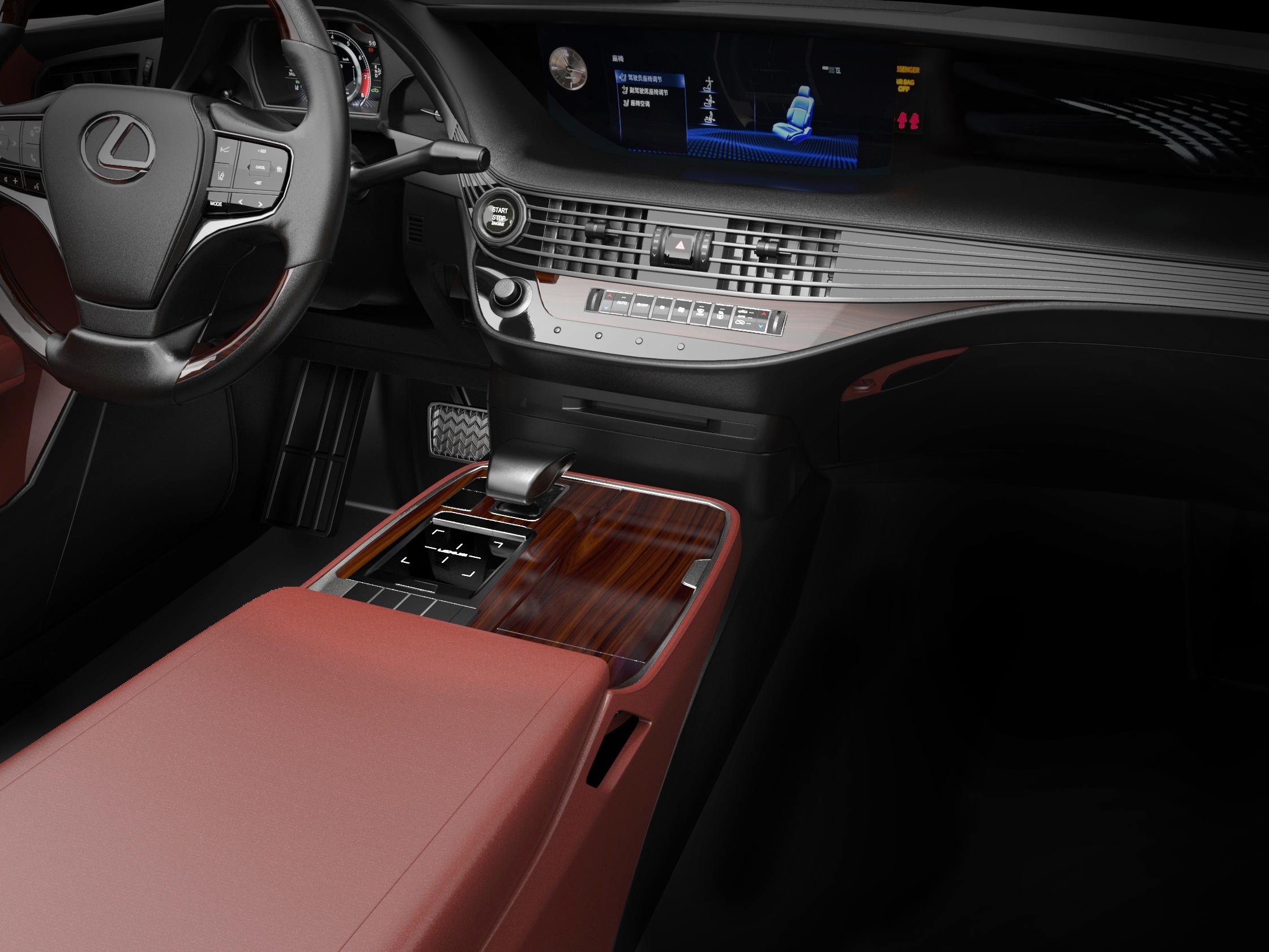 汽车内饰渲染练习VS实拍_蓝调4508-站酷ZCOOL