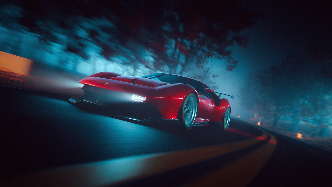 Ferrari P80/C - CGI_YujiaZhao-站酷ZCOOL