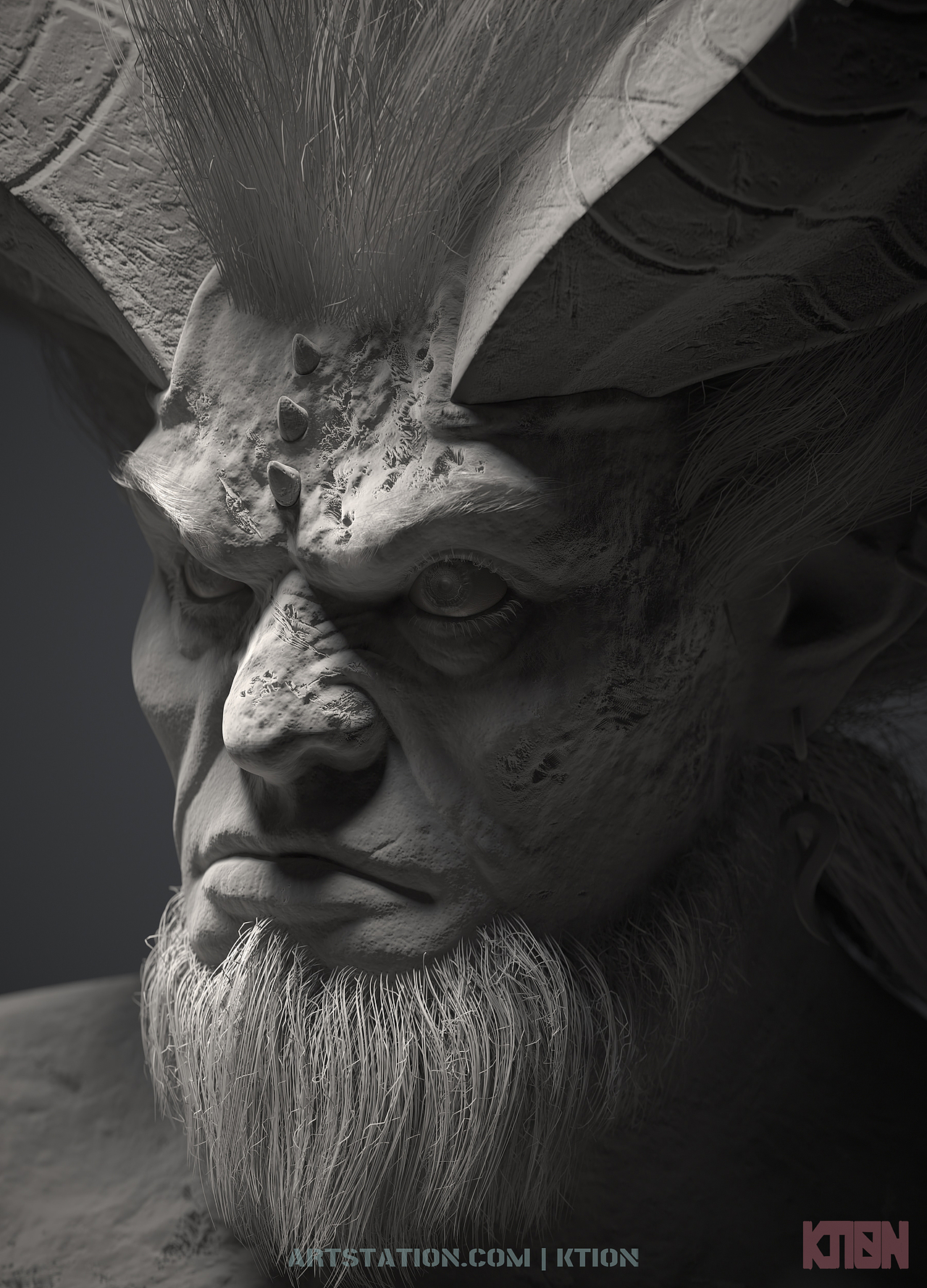 《火神真君》白模_Ktion-站酷ZCOOL