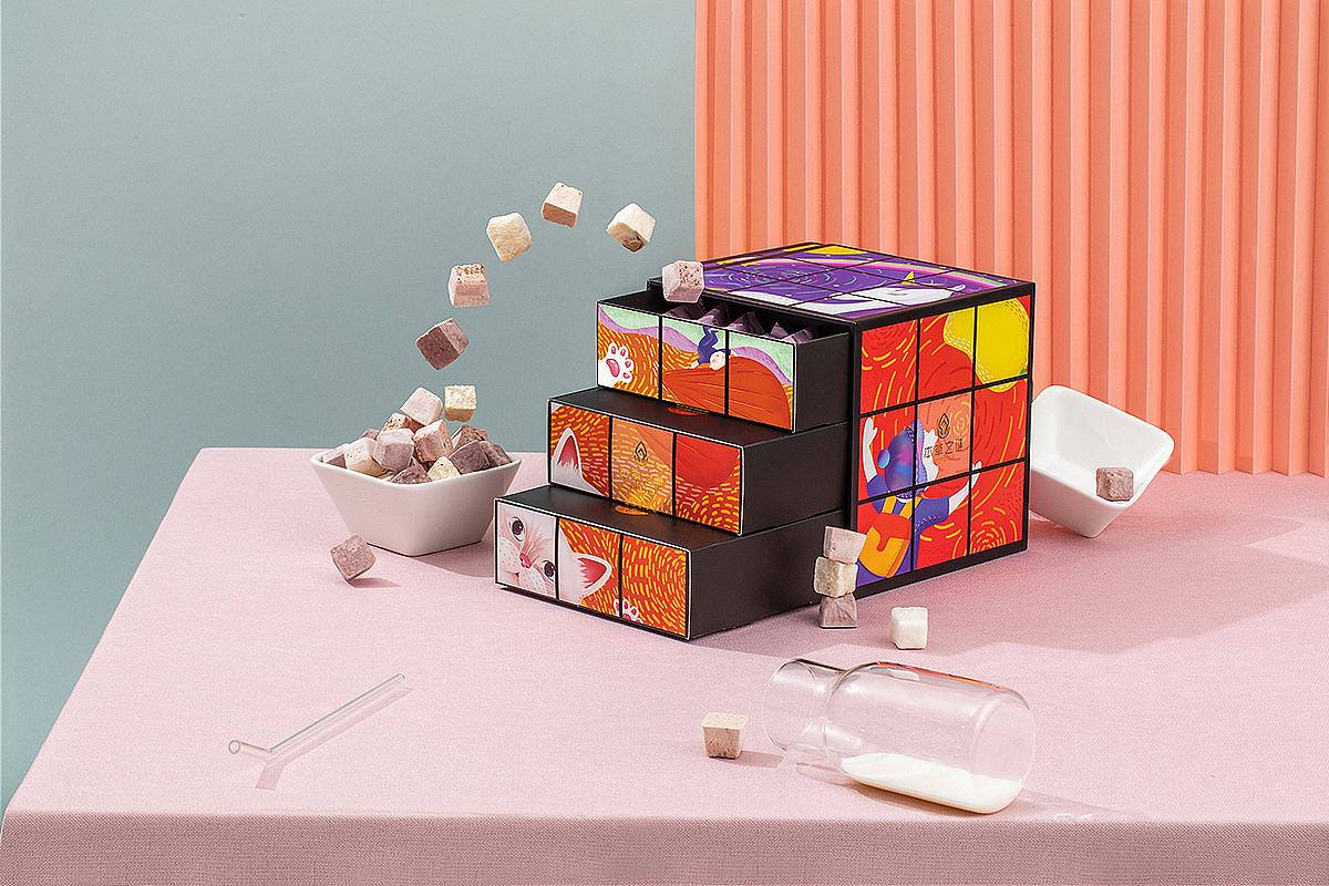 轻养魔方包装创意设计_李亚伦LUNE-站酷ZCOOL