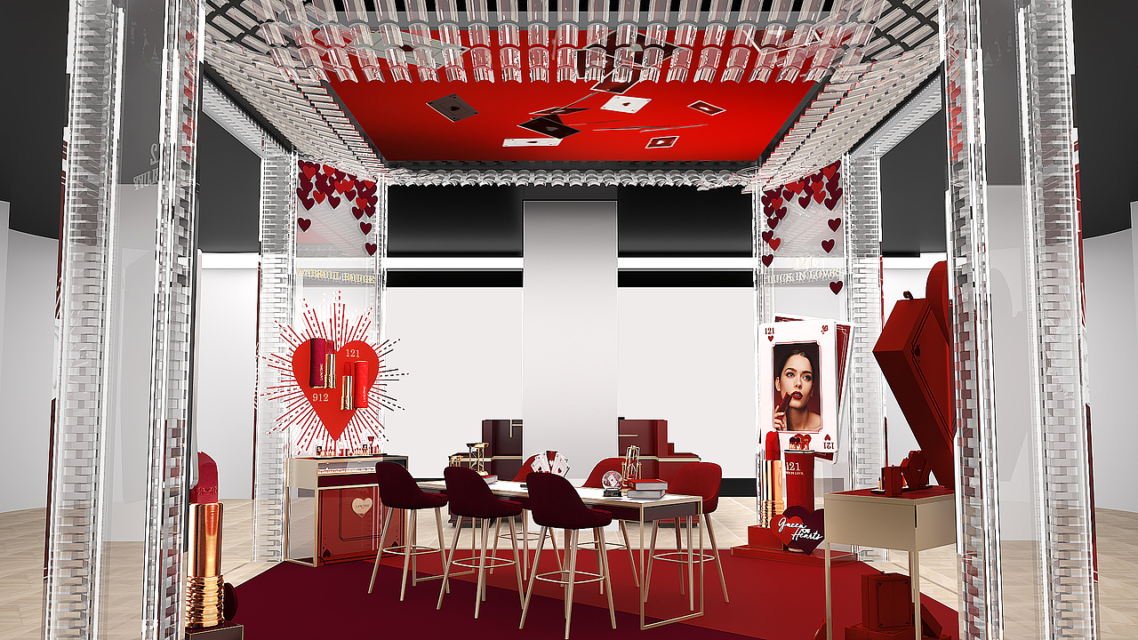 化妆品展台 兰蔻(LANCOME)APM 北京旗舰店设计_clean_Liu-站酷ZCOOL