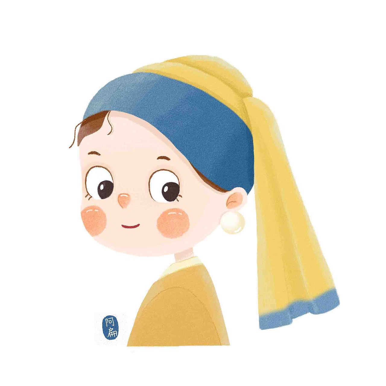 可可爱爱女孩头像_扁扁Eileen-站酷ZCOOL